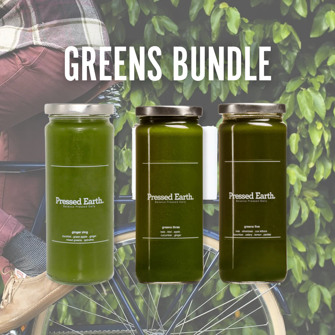 The Greens Bundle- Pressed Earth Fresh Juice Trio - Perth Only — Dirty ...